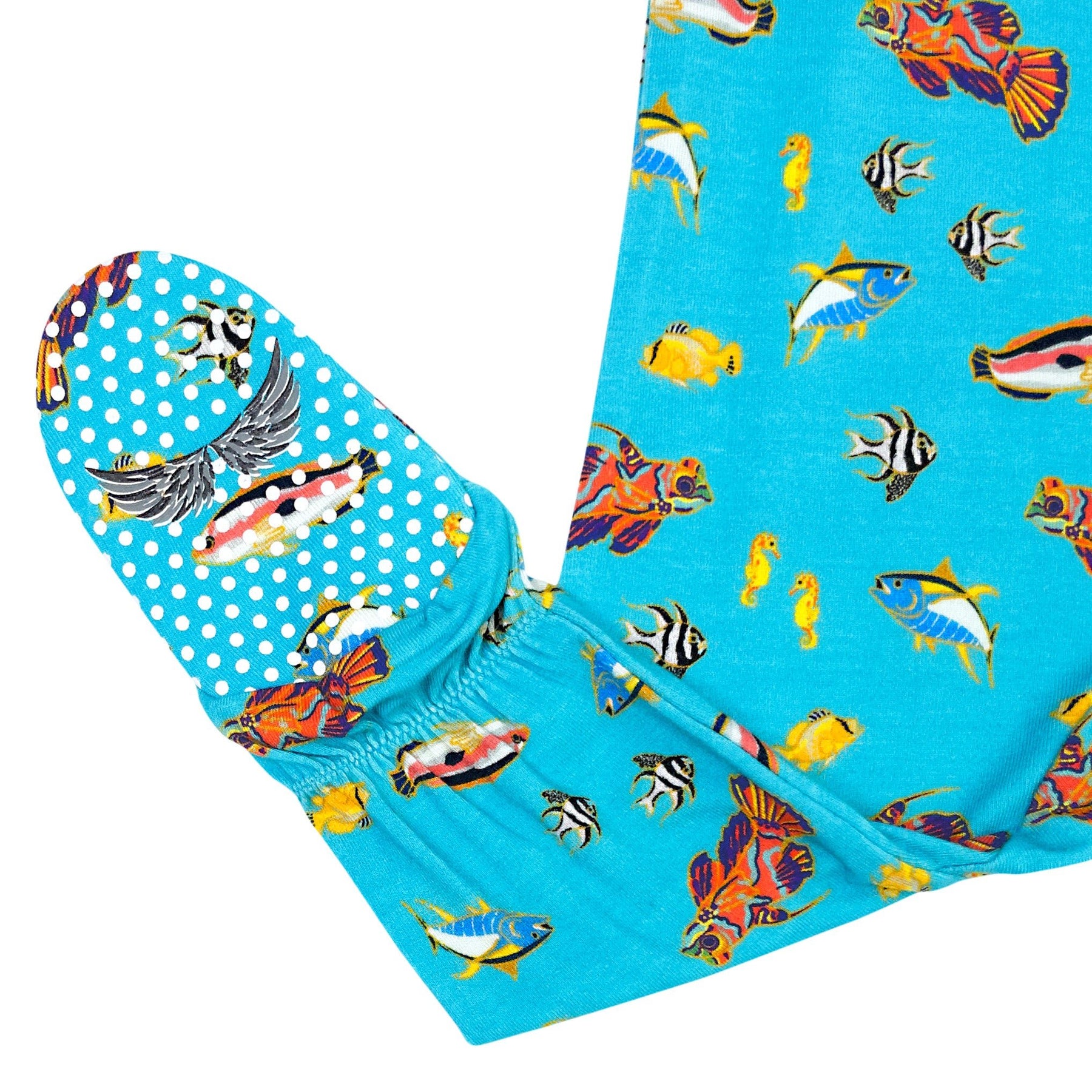 Calypso Tropical Fish (0-24m) - Best Baby Bamboo Footies – Free Birdees